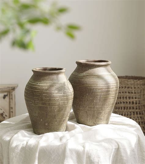 화병·화분 투스칸 빈티지 토기 토분 도자기 화병 3타입 거실 인테리어 엔틱 테라코타 꽃병 장식 C D 오늘의집 쇼핑