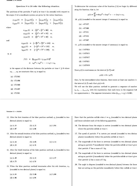 Solved The Positions Of The Particles P And Q At Time In Chegg Com