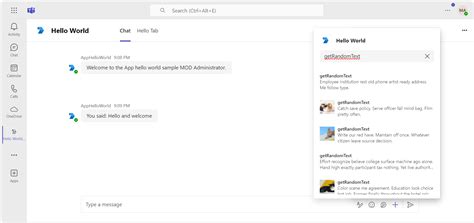 Microsoft Teams Hello World Sample App Code Samples Microsoft Learn