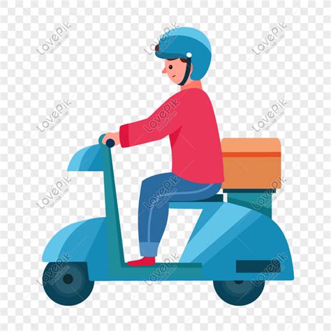 배달원 Png 일러스트 무료 다운로드 Lovepik