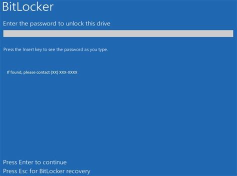 Is There Any Way To Edit The Bitlocker Initial Blue Screen So We Can Add A Custom Text Such As