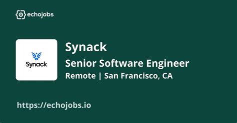 Synack Is Hiring Senior Software Engineer Backend Usd 115k 230k San Francisco Ca Gcp