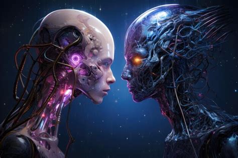 Premium Photo Face Artificial Intelligence