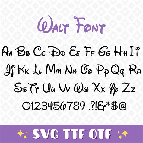 Mouse Alphabet Svg Mouse Font Svg Letters Svg Walt Font Svg Vinyl