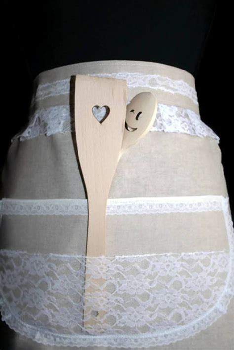 Apron Rustic Kitchen Apron Chic Shabby Apron Shabby Style Etsy