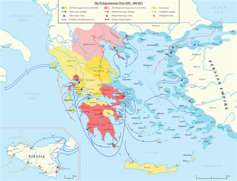 Map Of The Peloponnesian War Printable Maps Online