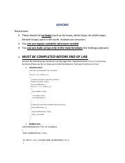Recursion Exercises Pdf EXERCISES Restrictions There Should Be No