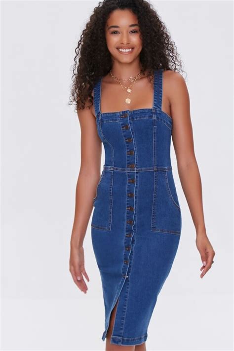 Forever 21 Denim Bodycon Dress Shopstyle