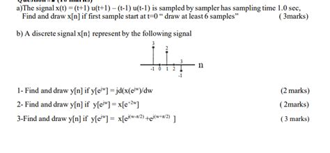 Solved Question I Marks A Using Z Transform To Chegg