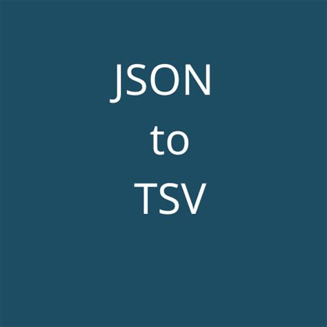 Json To Tsv Tools Help