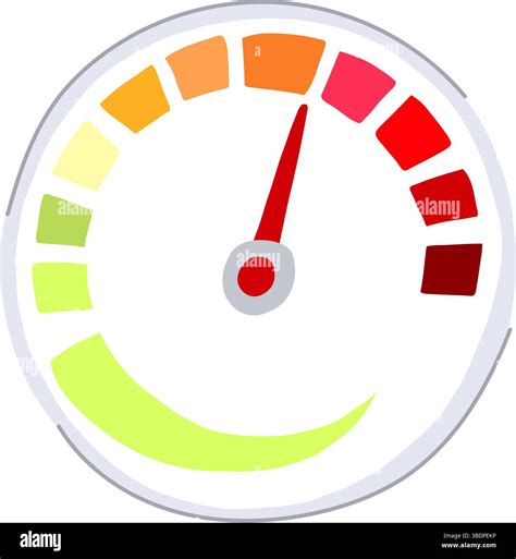 Tachometer Speedometer Cartoon Vector Illustration Stock Vector Image And Art Alamy