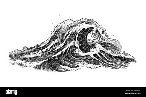 Tidal Wave Drawing