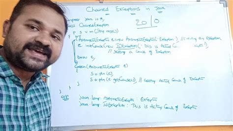 Chained Exceptions In Java Youtube