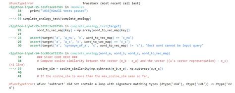 operations on word vector error sequence models deeplearning ai
