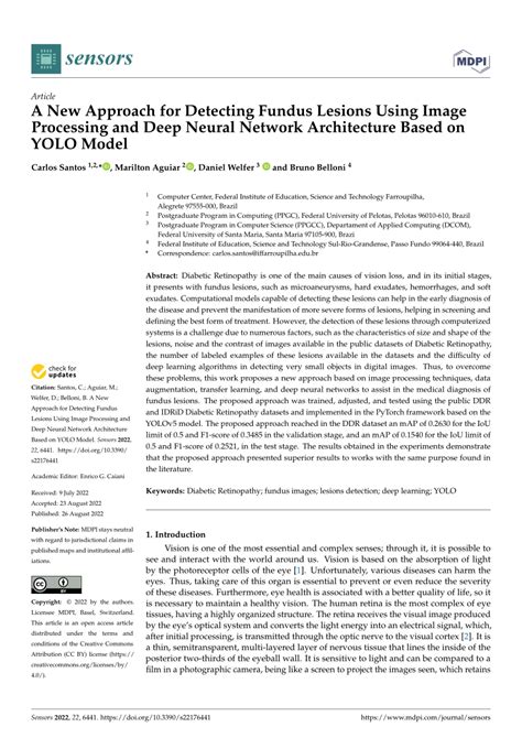 Pdf A New Approach For Detecting Fundus Lesions Using Image