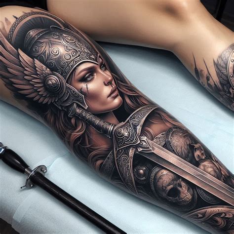 Valkyrie Tattoos Embracing Strength Honor And The Spirit Of The War