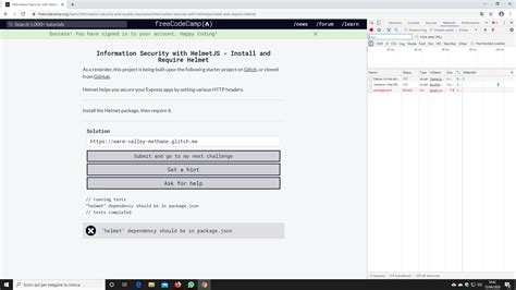 Install Require Helmet Javascript The Freecodecamp Forum