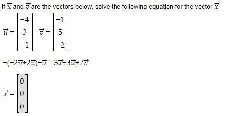 Solved If And Are The Vectors Below Solve The Following Chegg Com