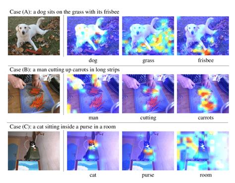 visualization of attention regions extracted from the first transformer