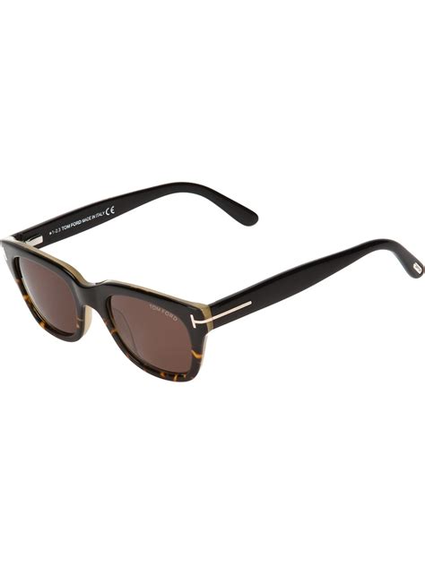 Tom Ford Tortoiseshell Sunglasses In Black For Men Lyst
