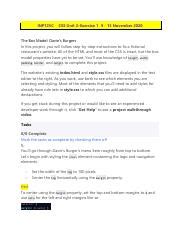 CSS Unit 2 Exercise 1 Pdf INP125C CSS Unit 2 Exercise 1 9 13 November 2020 The Box Model