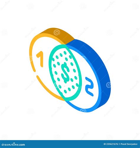 Cross Sectional Analysis Isometric Icon Vector Illustration Stock