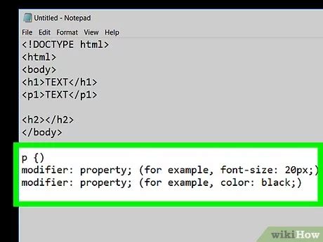 How Do I Run A CSS Code In Notepad Datatas