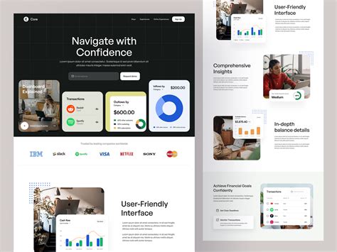 Landing Page For Financial Web App By Paperpillar On Dribbble