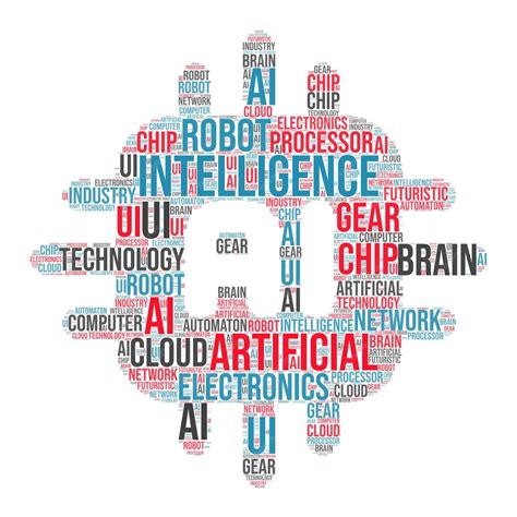 Premium Vector Artificial Intelligence Ai Processor Chip Vector Icon Word Cloud Art Logo Web