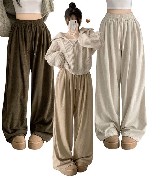 코듀로이🤎 하체커버핏보장숏and롱 토브 2기장 빈티지 코듀로이 골덴 핀턱 밴딩 와이드 트레이닝 팬츠 바지 유니섹스 남녀공용 데일리룩 에이블리