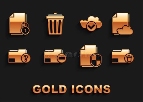 set document folder with minus cloud storage text document delete protection concept unknown