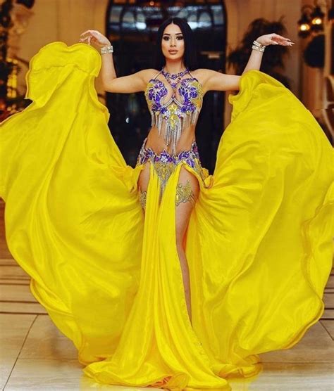 Yellow Arabic Belly Dance Costumes And Accessories Etsy