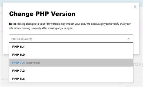 How To Switch The Php Version Reg Support Centre