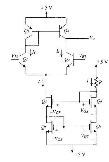 Solved Differential Amplifier With An Active Load Assume