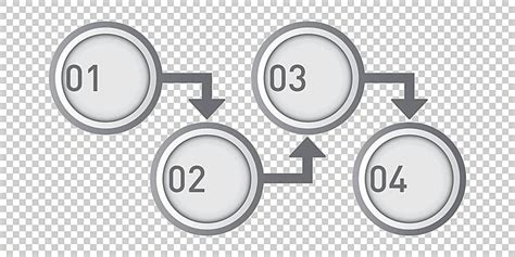 Flat Vector Infographic Design With Isolated Background Layout Sequence Version Vector Layout
