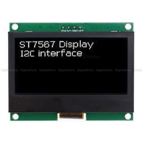 Lcd Graphics Display Module 214 St7567 128x64 I2c 33v 5v With Bezel