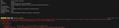 cannot use latest az module in integrated powershell in vscode · issue