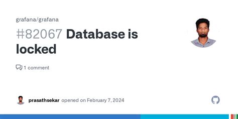 Database Is Locked Issue Grafana Grafana GitHub
