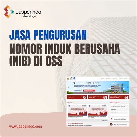 JASA PENGURUSAN NOMOR INDUK BERUSAHA NIB DI OSS Jasperindo