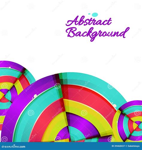 Abstract Colorful Rainbow Curve Background Design Stock Vector