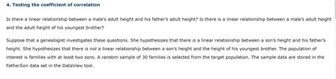 4 Testing The Coefficient Of Correlation Is There A