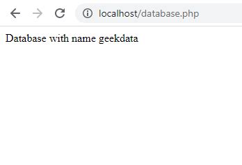 PHP Database Connection GeeksforGeeks