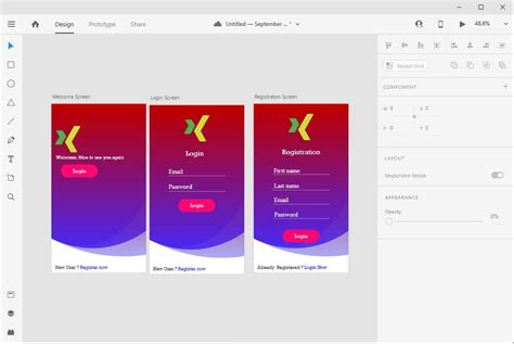 Flutter Login Register Page Ui Design Adobexd Using Velocity X Library