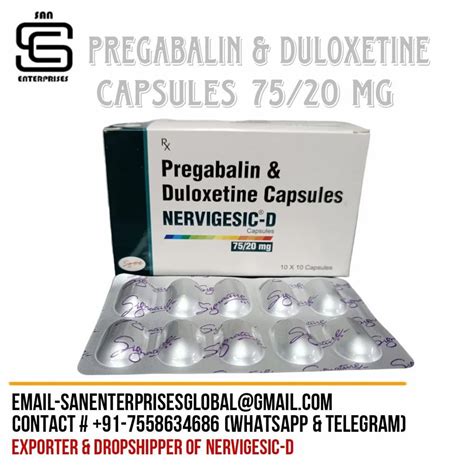 Pregabalin With Duloxetine Capsules 1 X 10 At ₹ 170 Stripe In Nagpur Id 2850041653497