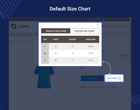 Magento 2 Size Chart Extension Integrate Size Guide Module Webkul