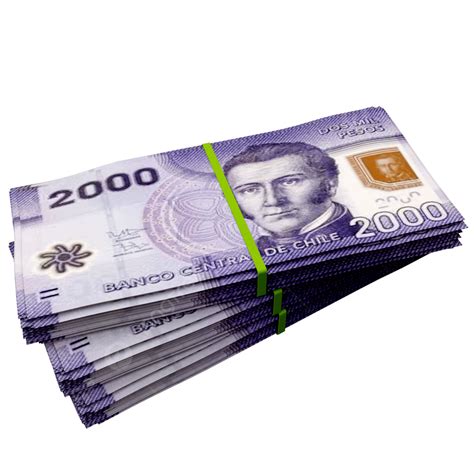 2000 Chilean Peso Stack Pile Chilean Peso Stack Pile Chile Currency