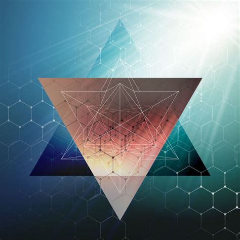 蓝色矢量六边形分子结构背景图片 化学三维模式三角形立体分子结构素材 高清图片 摄影照片 寻图免费打包下载