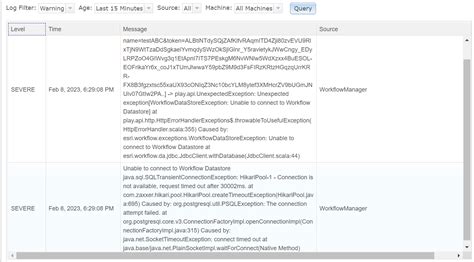 Workflowdatastoreexception Unable To Connect To W Esri Community