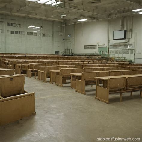 Empty And Realistic Assembly Room Stable Diffusion Online