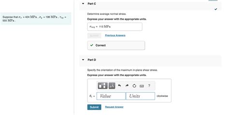 Solved Suppose that σx MPa σy MPa τxy MPa Chegg com